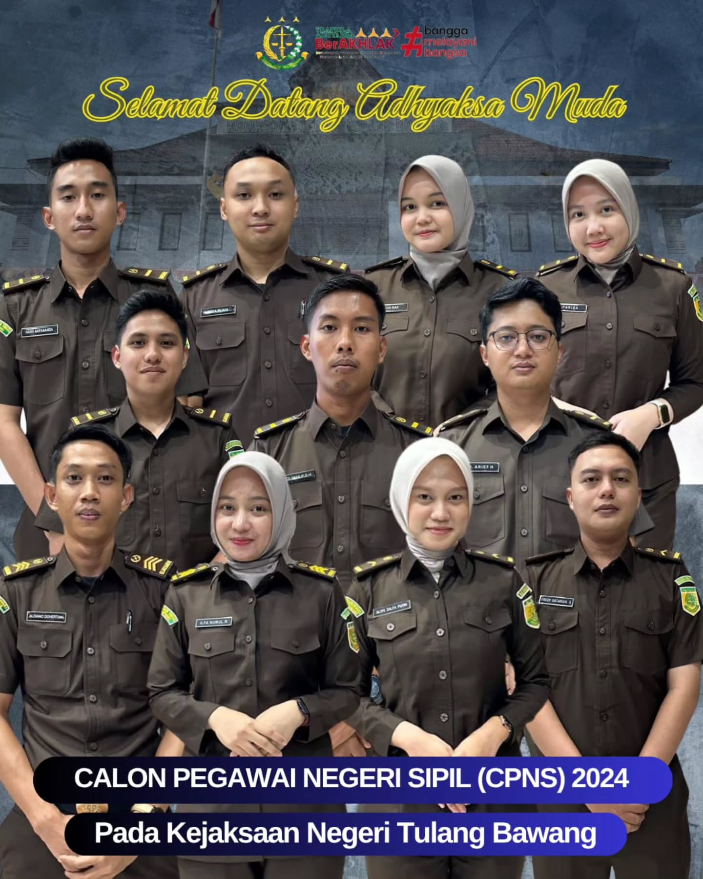 Kepala Kejaksaan Negeri Tulang Bawang Dennie Sagita, S.H.,M.H. beserta ...